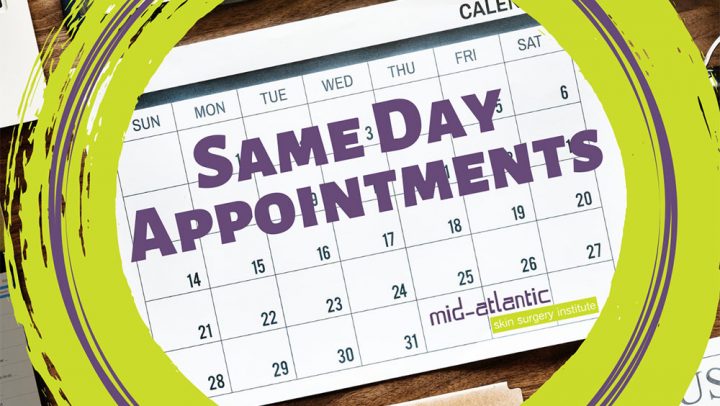 Same Day Appointments Maryland | Urgent Care MD | Mid-Atlantic Skin